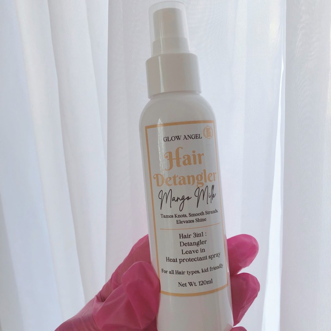 ⭐️ 3in1 Hair Detangler/leave in/ heat protector spray – Glow Angel